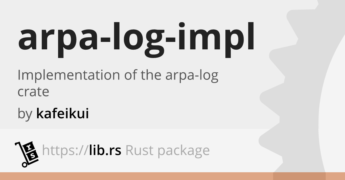 arpa-log-impl — Rust proc macro helper // Lib.rs arpa-log-impl — Rust proc macro helper // Lib.rs
