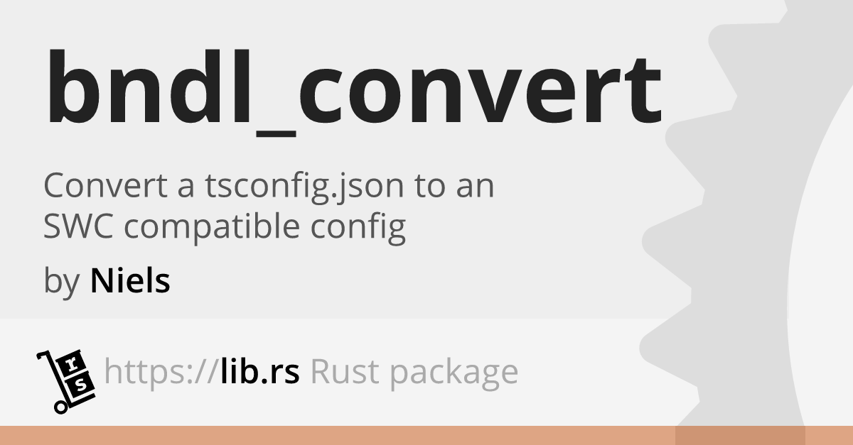 Bndl Convert — Command Line Utility In Rust Lib Rs