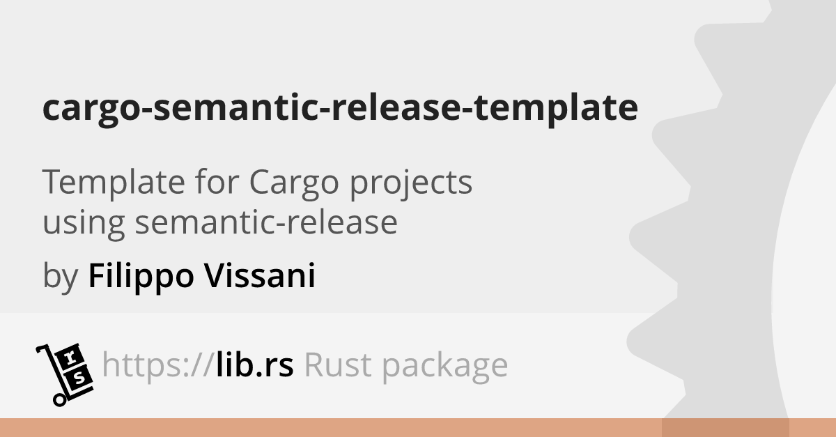 cargo-semantic-release-template — Rust template engine // Lib.rs cargo-semantic-release-template — Rust template engine // Lib.rs