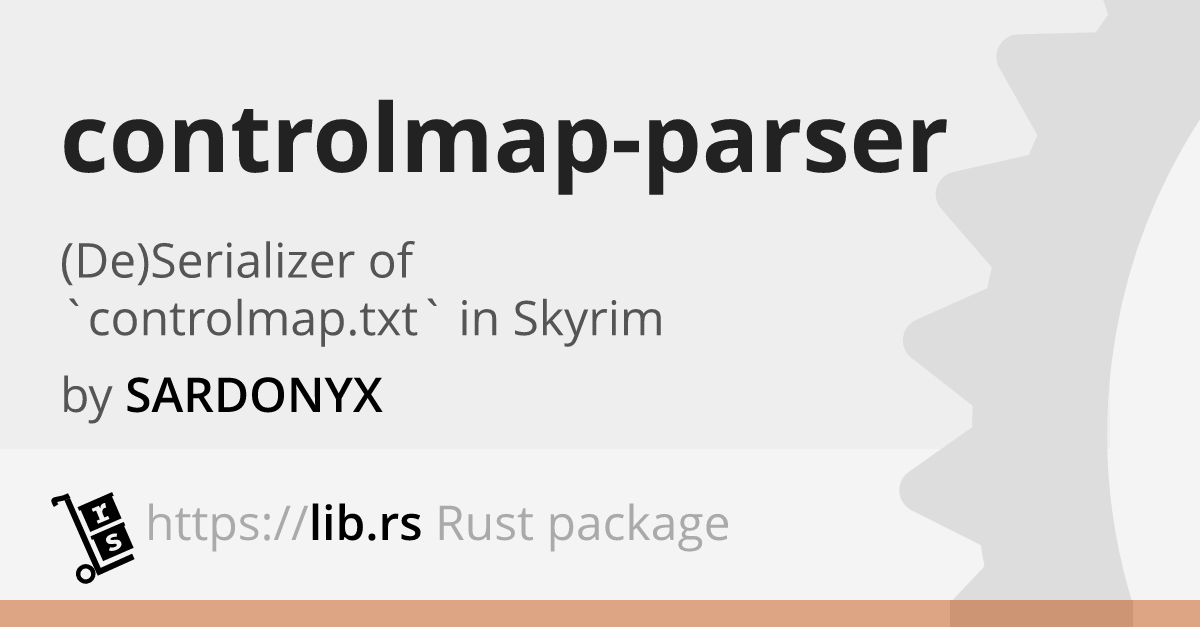 controlmap-parser — Rust-lang // Lib.rs controlmap-parser — Rust-lang // Lib.rs