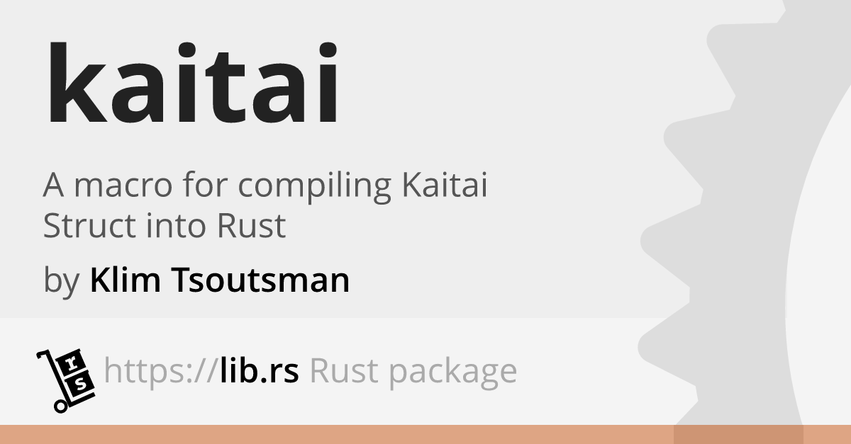 Kaitai — Rust data encoding library // Lib.rs Kaitai — Rust data encoding library // Lib.rs