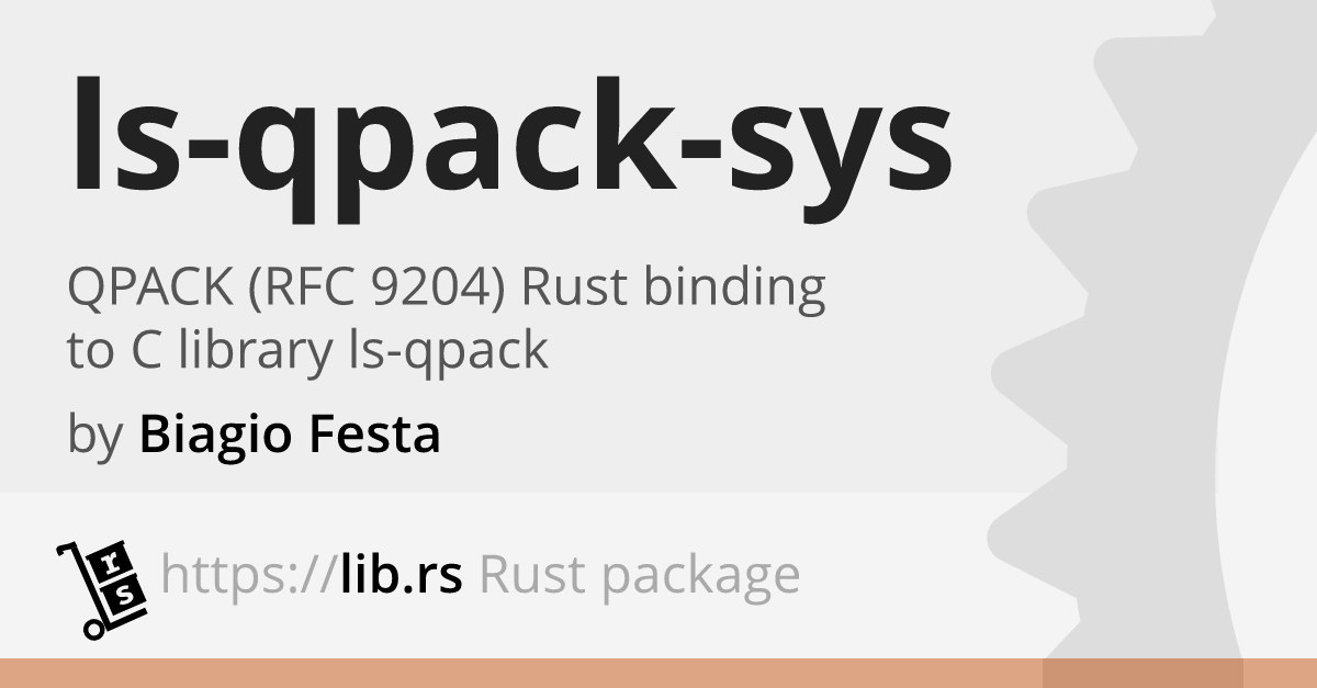 ls-qpack-sys — system library interface for Rust // Lib.rs ls-qpack-sys — system library interface for Rust // Lib.rs
