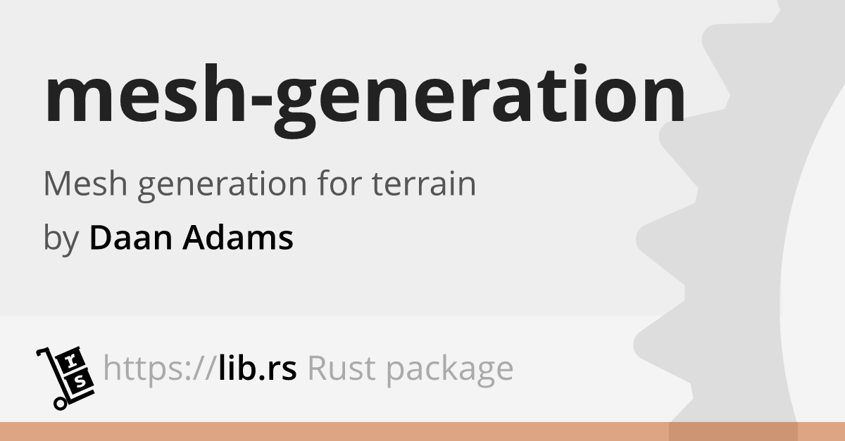 mesh-generation — Rust utility // Lib.rs mesh-generation — Rust utility // Lib.rs
