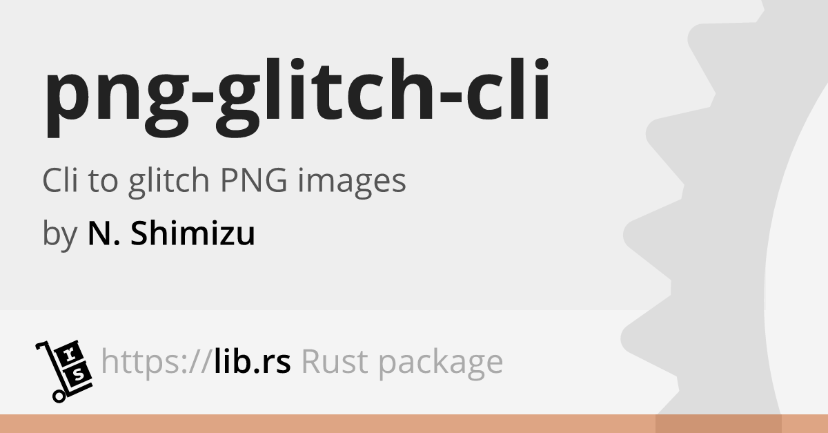 Png Glitch Cli — Command Line Utility In Rust Lib Rs