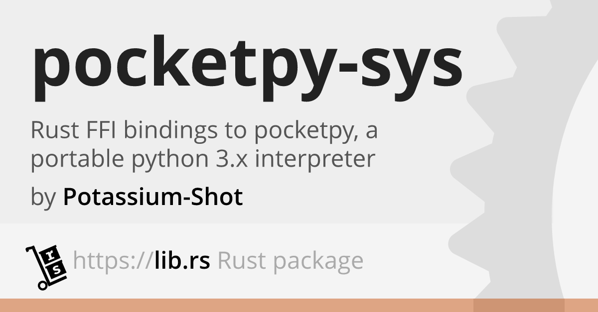 pocketpy-sys — system library interface for Rust // Lib.rs pocketpy-sys — system library interface for Rust // Lib.rs