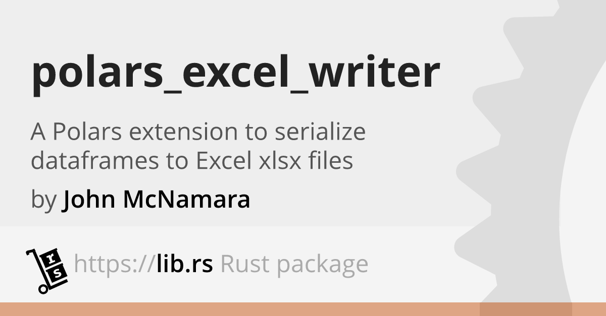 polars_excel_writer — Rust library // Lib.rs polars_excel_writer — Rust library // Lib.rs