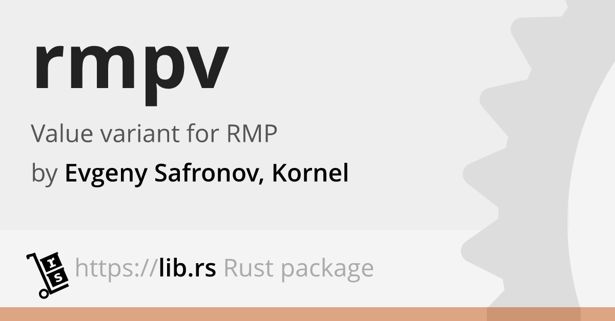 rmpv — Rust data encoding library // Lib.rs rmpv — Rust data encoding library // Lib.rs