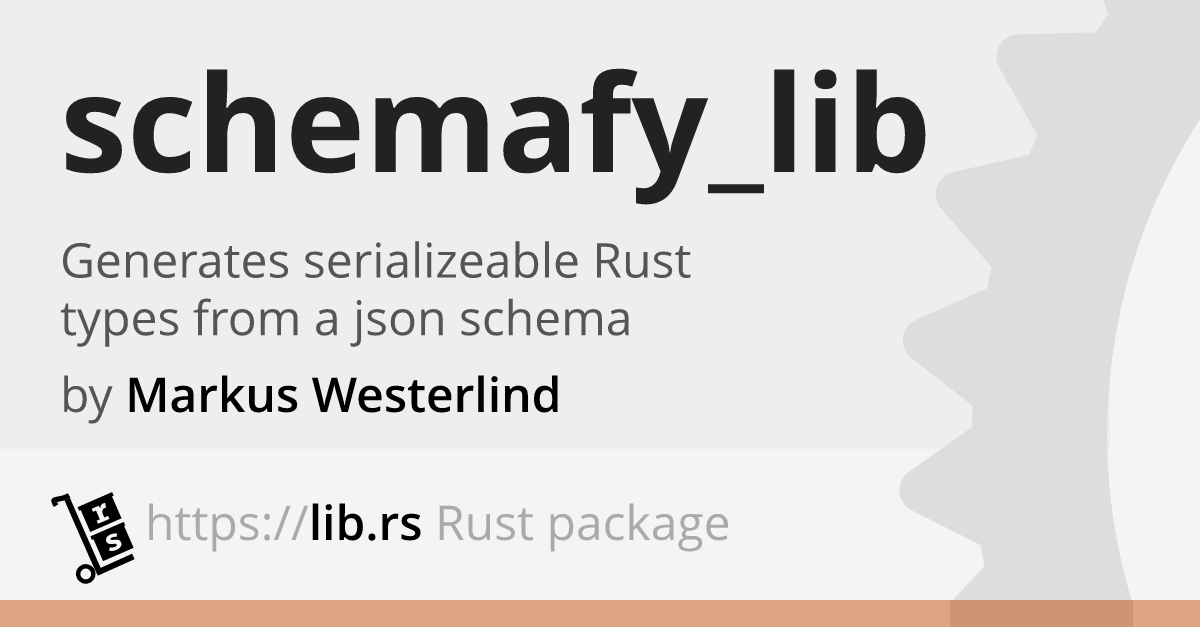 schemafy_lib — Rust data encoding library // Lib.rs schemafy_lib — Rust data encoding library // Lib.rs