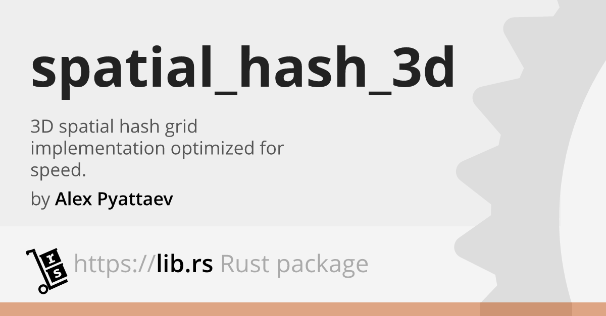 spatial_hash_3d — Rust game dev // Lib.rs spatial_hash_3d — Rust game dev // Lib.rs