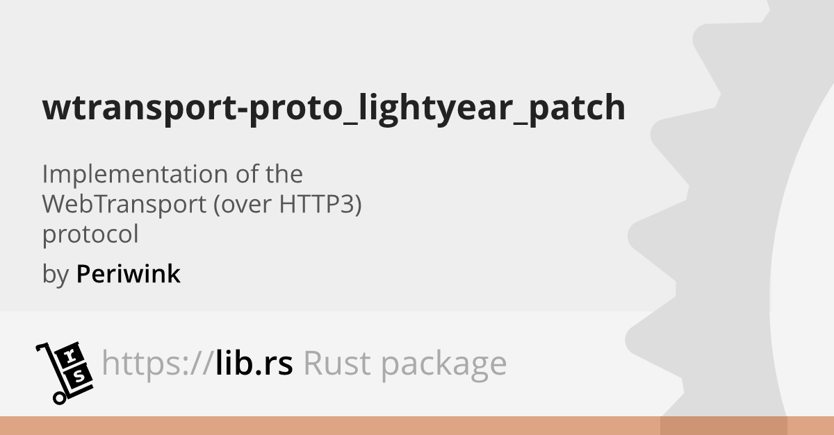 wtransport-proto_lightyear_patch — Rust network library // Lib.rs wtransport-proto_lightyear_patch — Rust network library // Lib.rs